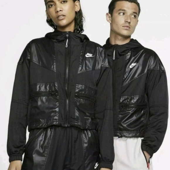 Nike | Jackets & Coats | Nike Cargo Rebel Jacket Black Loose Fit | Poshmark